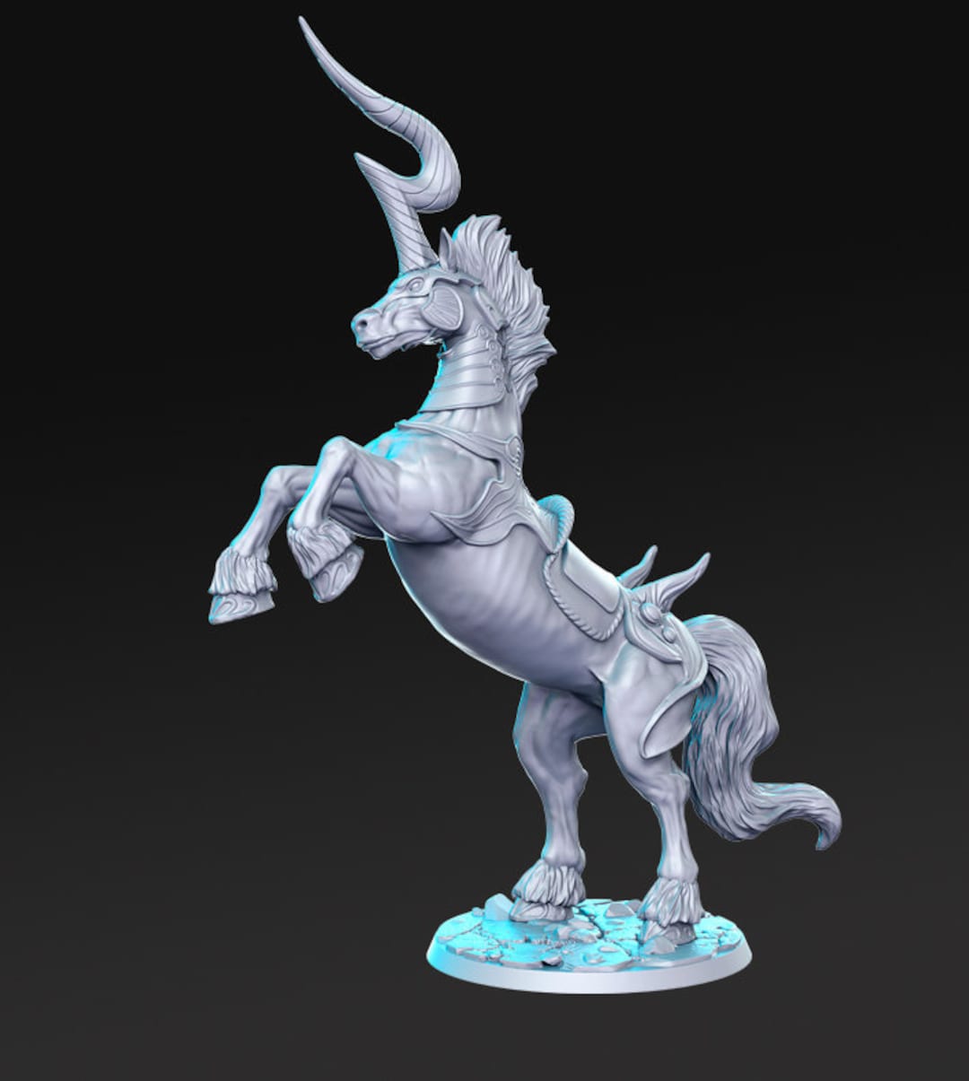 Unicorn Mount Dnd Miniature | Tabletop RPG Dnd Mini | D&D Figurines ...
