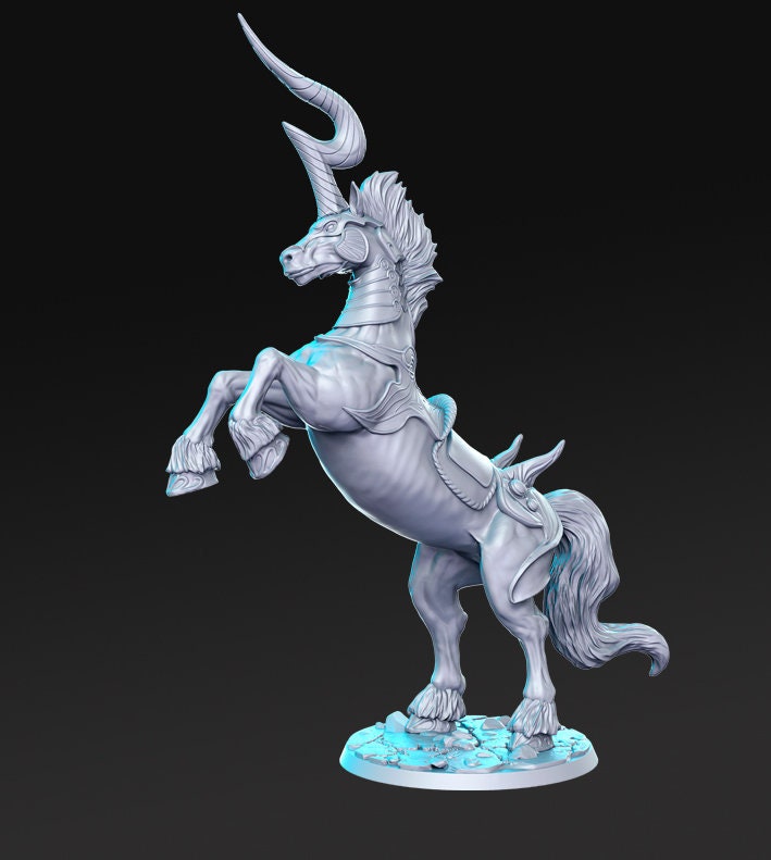 Unicorn Mount DnD Miniature Tabletop RPG DnD Mini D&D | Etsy