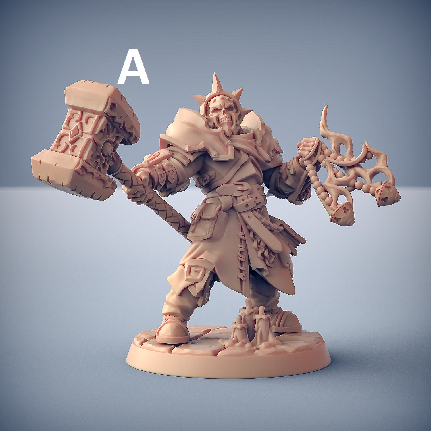 Human Paladin with Helmet DnD Miniature Tabletop RPG DnD | Etsy