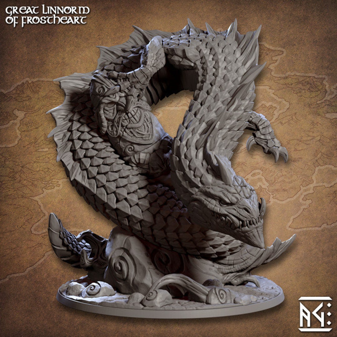 Epic Snake Boss and Totem Dnd Miniature | Tabletop RPG Dnd Mini | D&D ...
