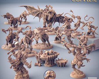 Headhunter Minotaur Dnd Monster Man Hunter Beast 28mm Miniatures for ...