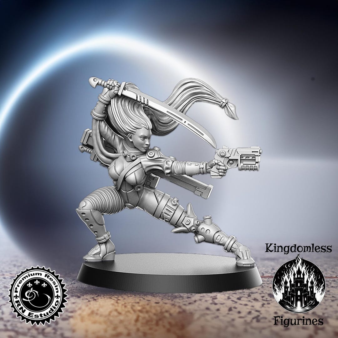 Cyborg Assassin Mini | Dnd Tabletop RPG Miniature | D&D Figurines ...