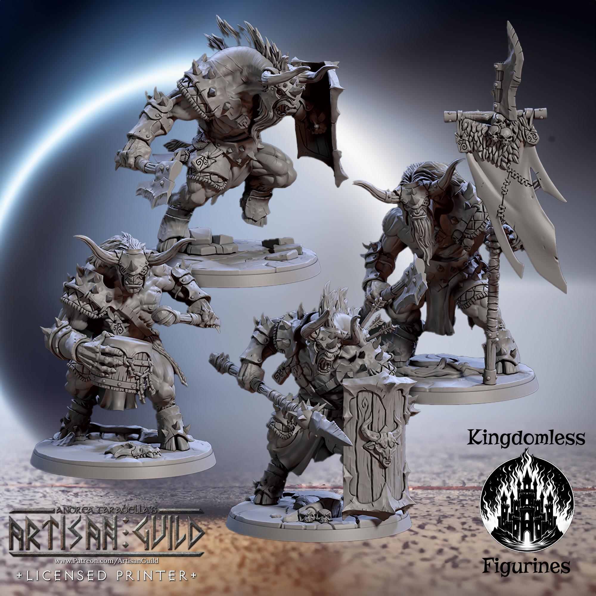 Rise of the Beastman Miniature Set: Dnd Tabletop RPG, Artisan Guild - Etsy