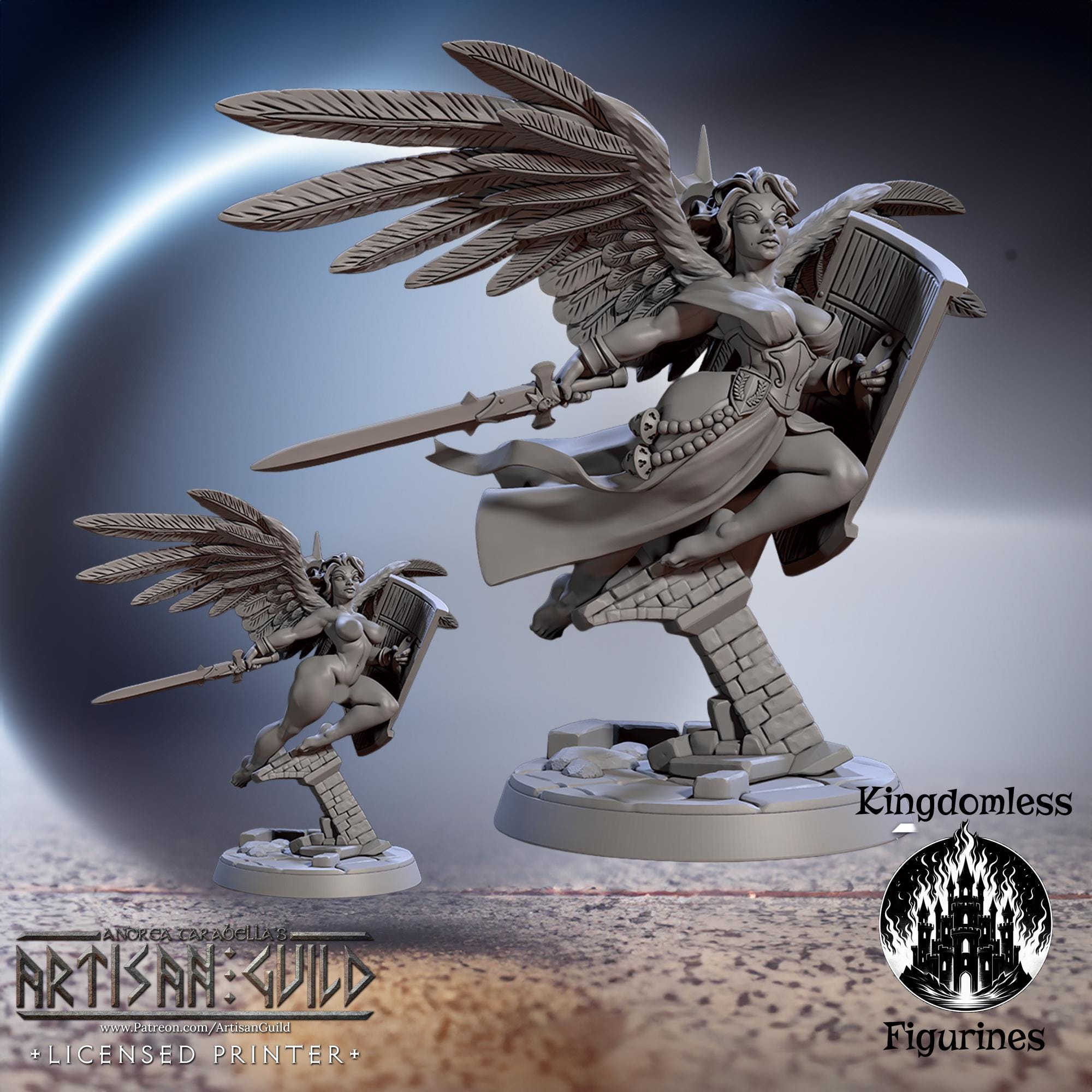 Wrath of the Malakim Angels Dnd Miniature Set: Artisan Guild RPG ...