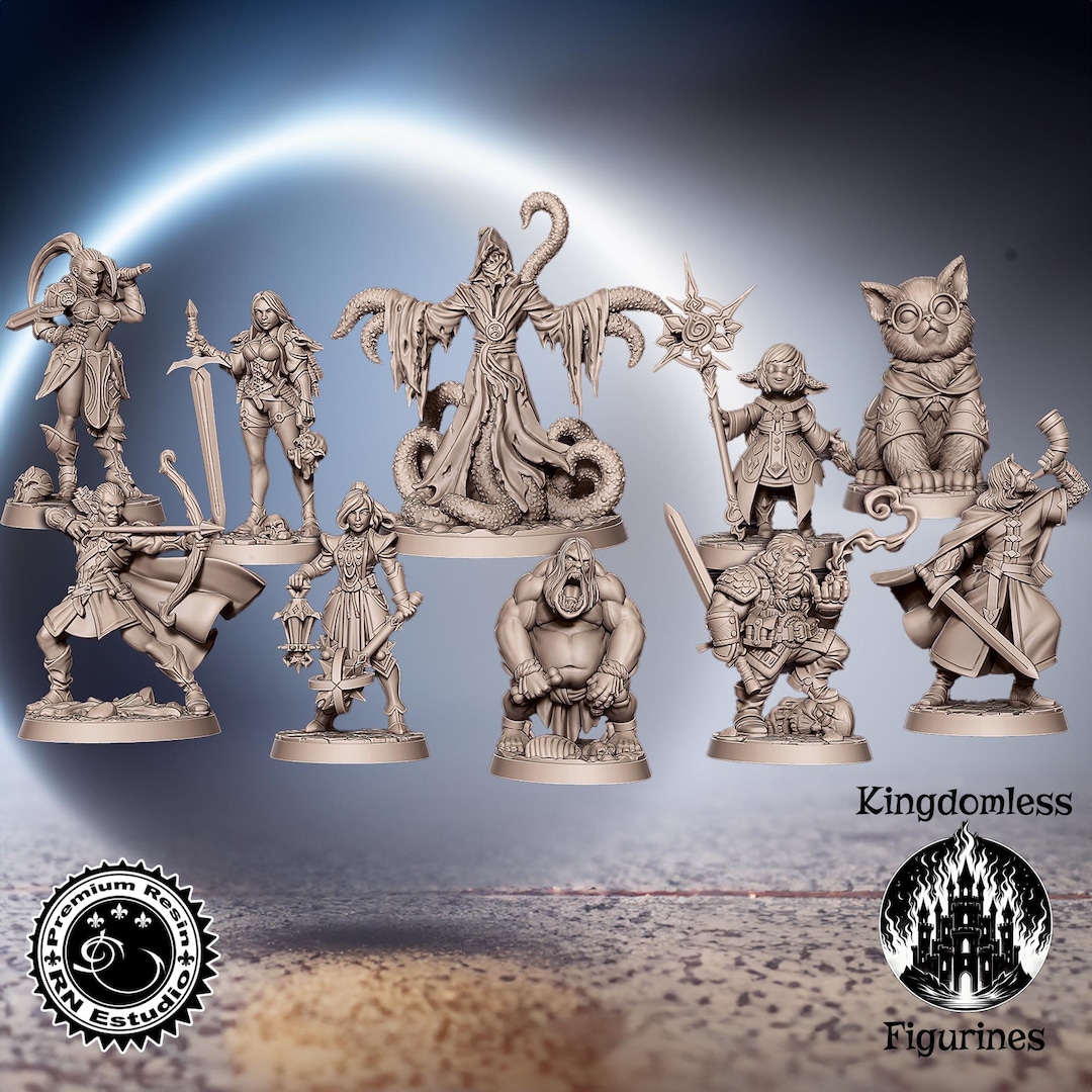 A Witch Contract Set Dnd Miniature, Tabletop RPG Dnd Mini, D&D Figurines, Pathfinder and Fantasy ...