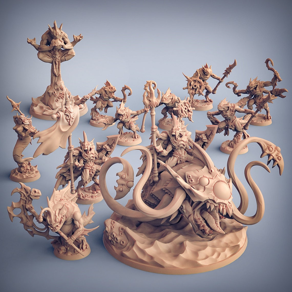 Fishfolk Warrior DnD Miniature DnD Tabletop RPG Mini D&D | Etsy