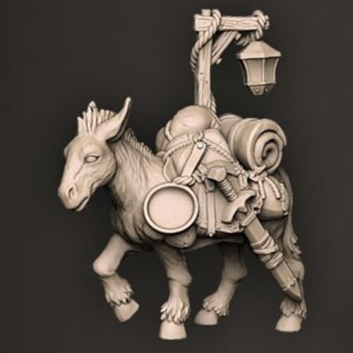 Dnd Pack Mule Mini Tabletop RPG Miniature D&D Figurines - Etsy