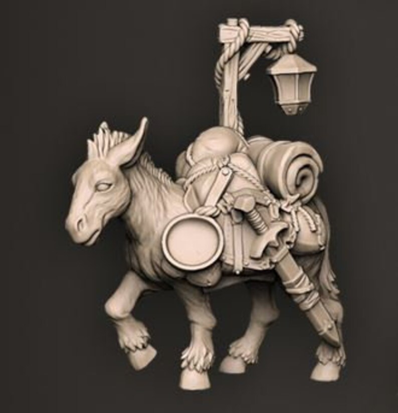 Dnd Pack Mule Mini Tabletop RPG Miniature D&D Figurines - Etsy