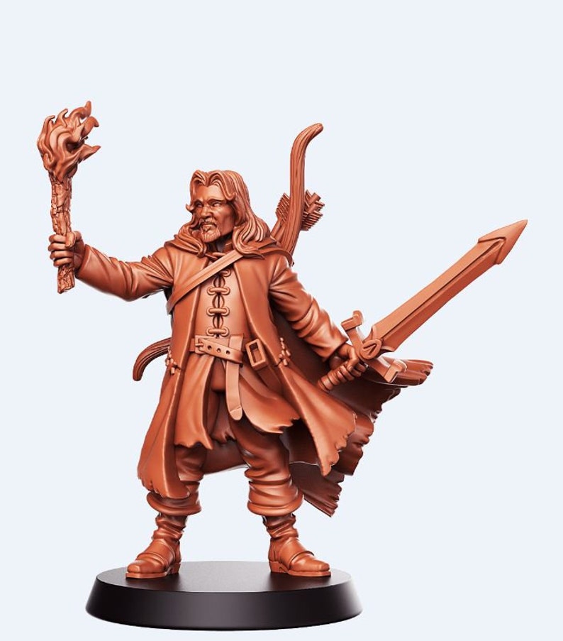 Dnd Human Ranger Mini Tabletop RPG Miniature D&D Figurines - Etsy