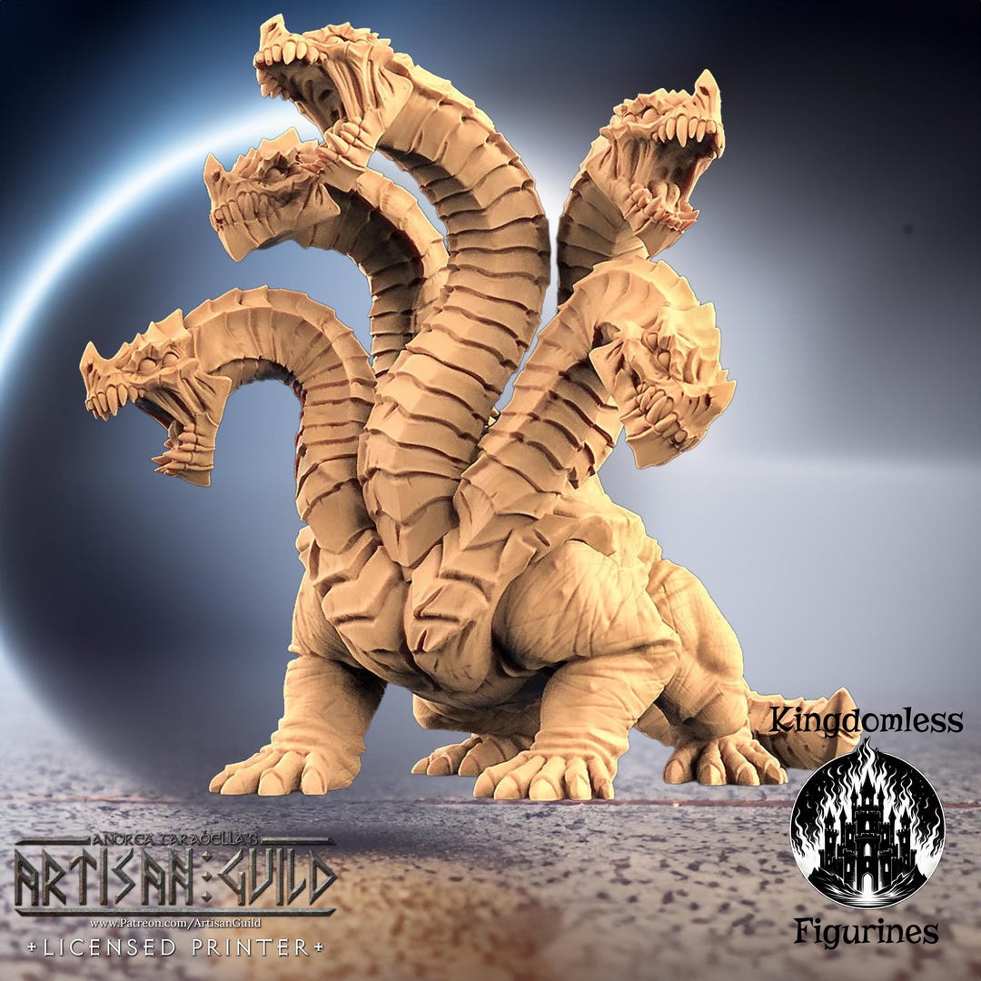Hydra Miniature: Epic Boss for Dnd, Pathfinder - Artisan Guild - Etsy
