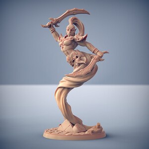 Dnd Djinn Female Mini Genie Tabletop RPG Miniature D&D Figurines ...