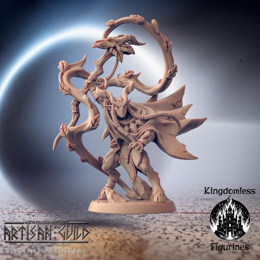 Satyr Druid Dnd Miniature | Tabletop RPG Dnd Mini | D&D Figurines for ...