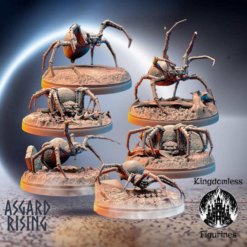 Underdark Dnd Miniature Set: Asgard Rising Tabletop RPG Miniatures - Etsy