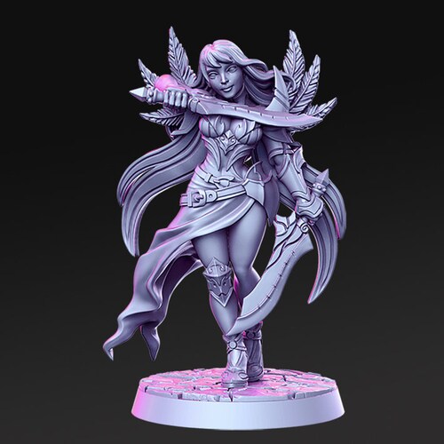 Dnd Female Rogue Mini Tabletop RPG Miniature D&D Figurines - Etsy