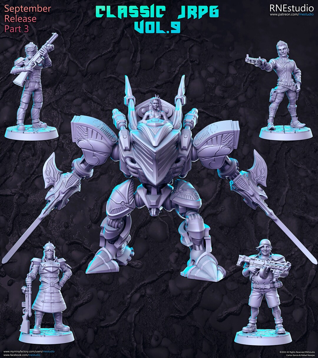 Classic JRPG Vol 9 Set Dnd Miniature, Tabletop RPG Dnd Mini, D&D ...