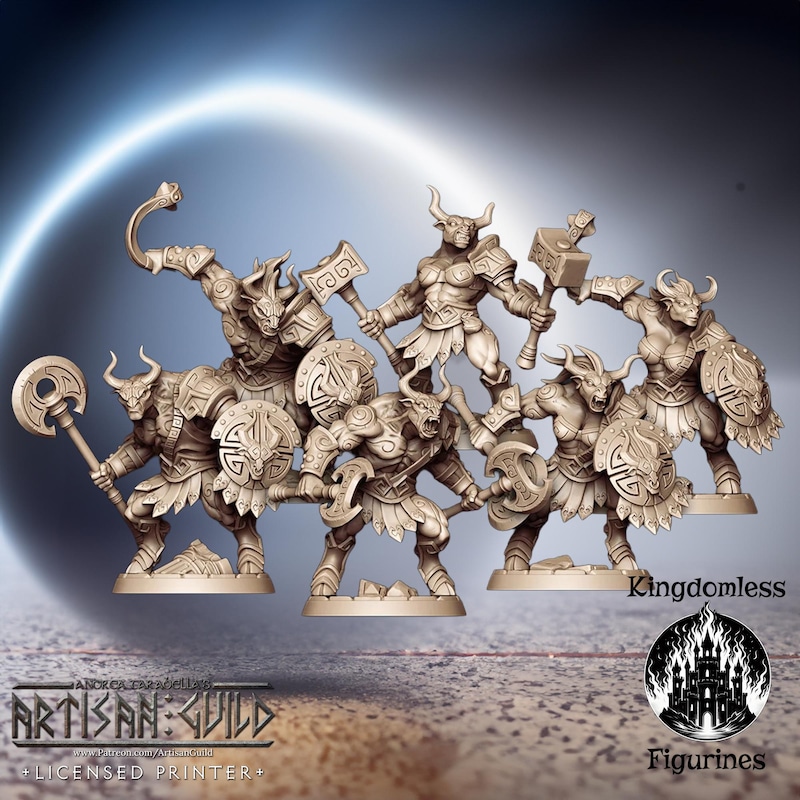 28mm Minotaur Figures - Etsy