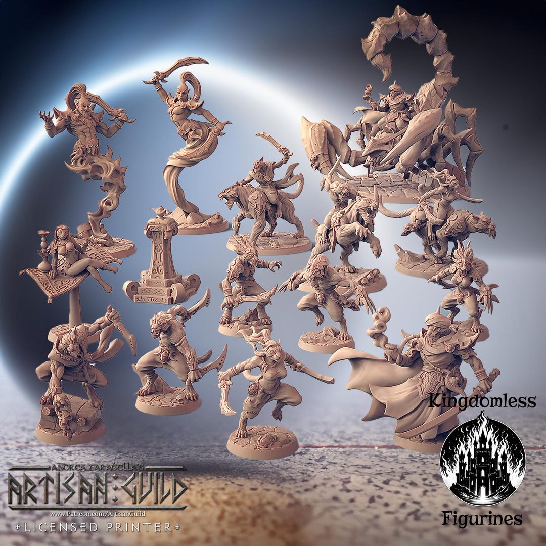 Rakshakin Headhunters Miniature Set | Artisan Guild Dnd Miniatures - Etsy