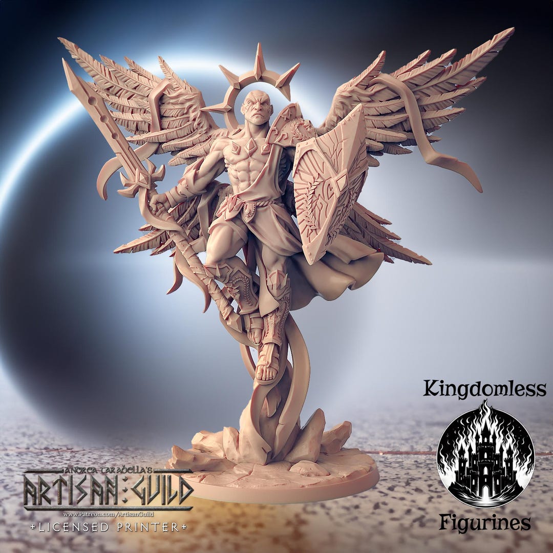 Paladin Angel Epic Boss Dnd Miniature | Tabletop RPG Dnd Mini | D&D ...
