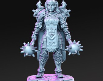 Fate Female Amazon Warrior 28mm 32mm Miniatures for Tabletop Gaming RPG ...