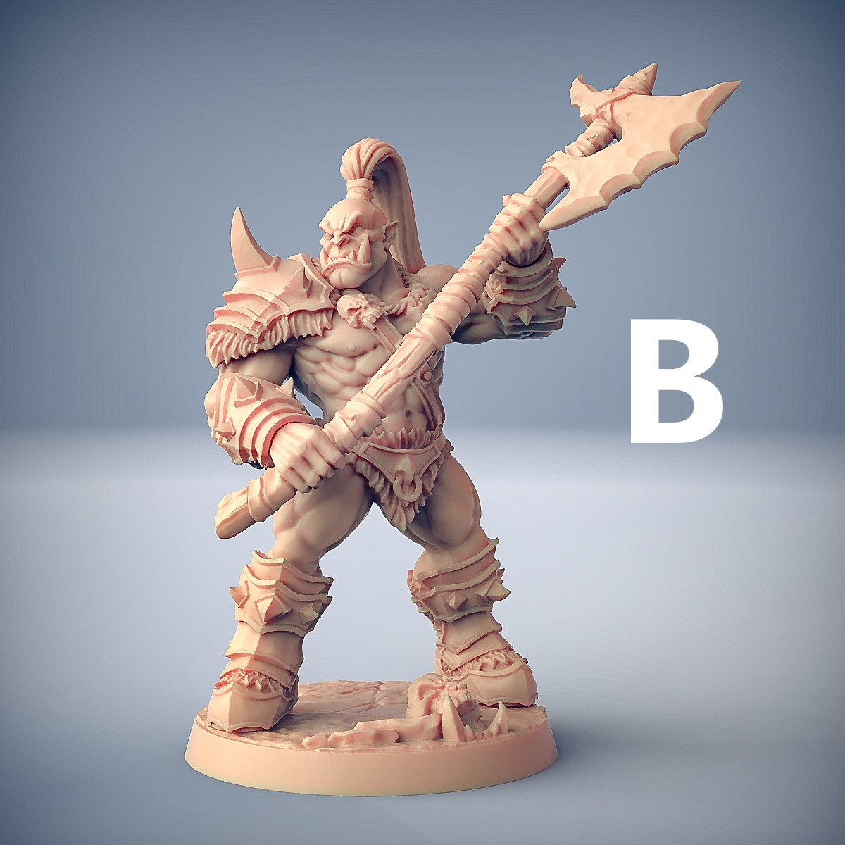 Orc Barbarian DnD Miniature Tabletop RPG DnD Mini D&D | Etsy