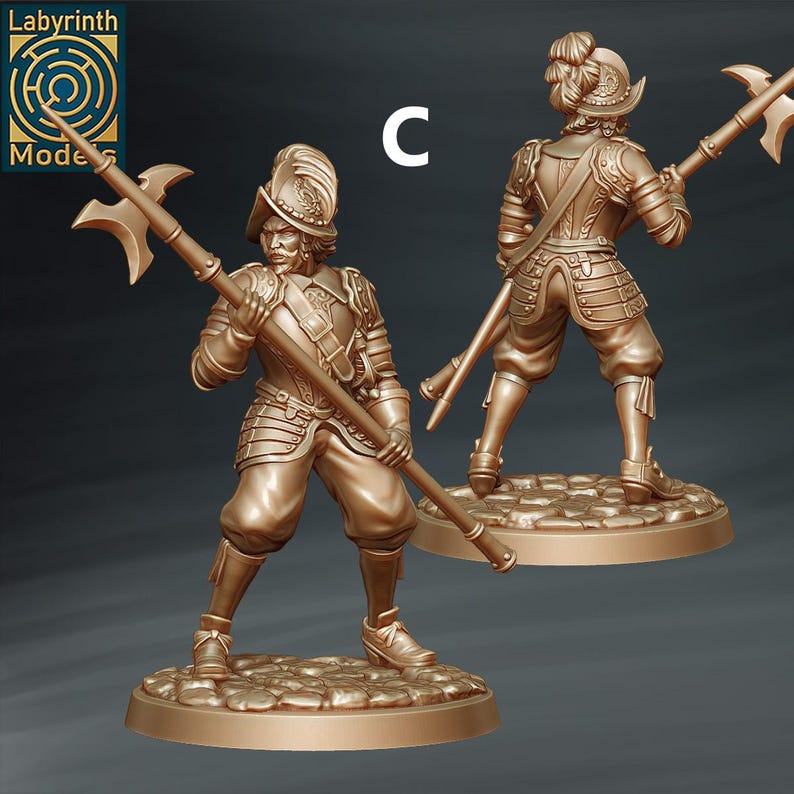 Palace Guards Dnd Miniature: Labyrinth Models RPG Figurine - Etsy