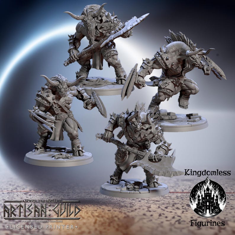 Rise of the Beastman Miniature Set: Dnd Tabletop RPG, Artisan Guild - Etsy