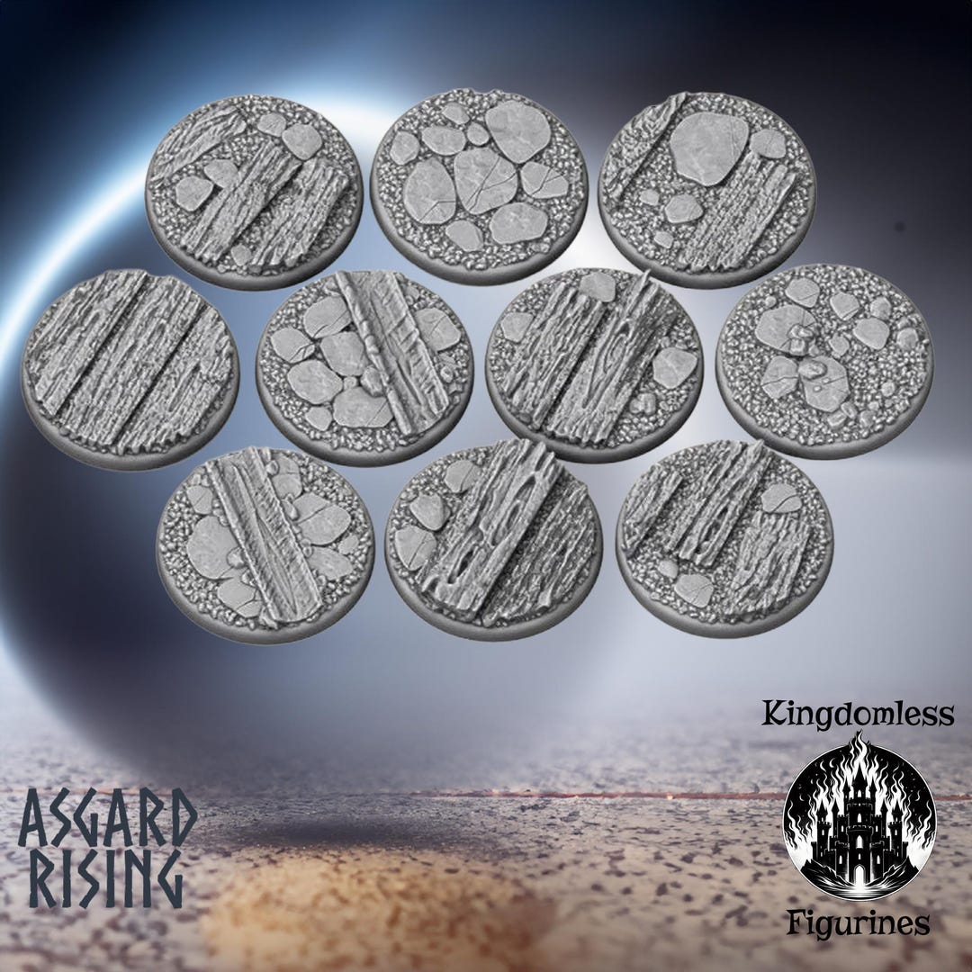 DND Miniature Base Set | Cobblestone & Detailed RPG Miniatures - Etsy