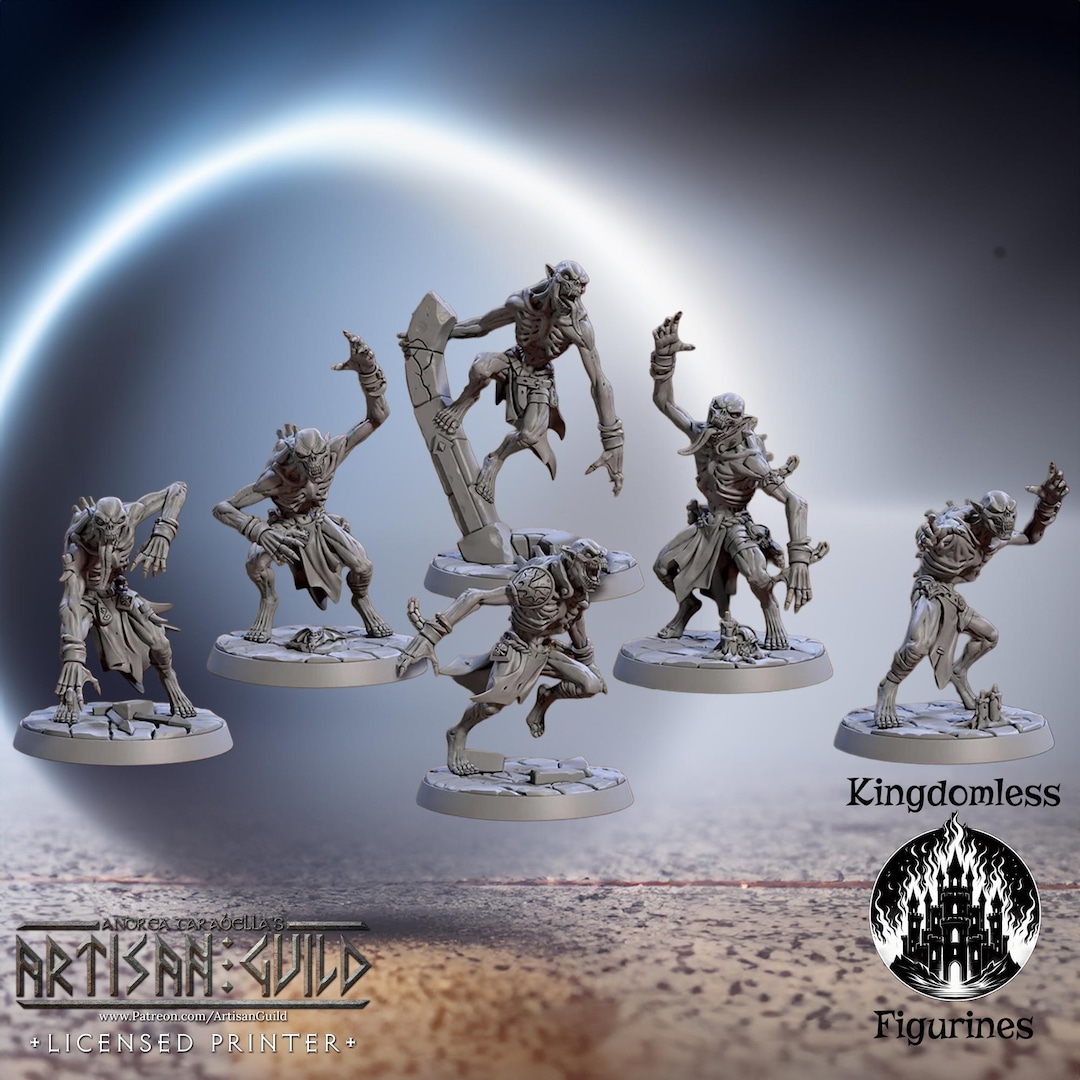 Ghoul Army Dnd Miniature | Artisan Guild Modular Resin Figurine - Etsy