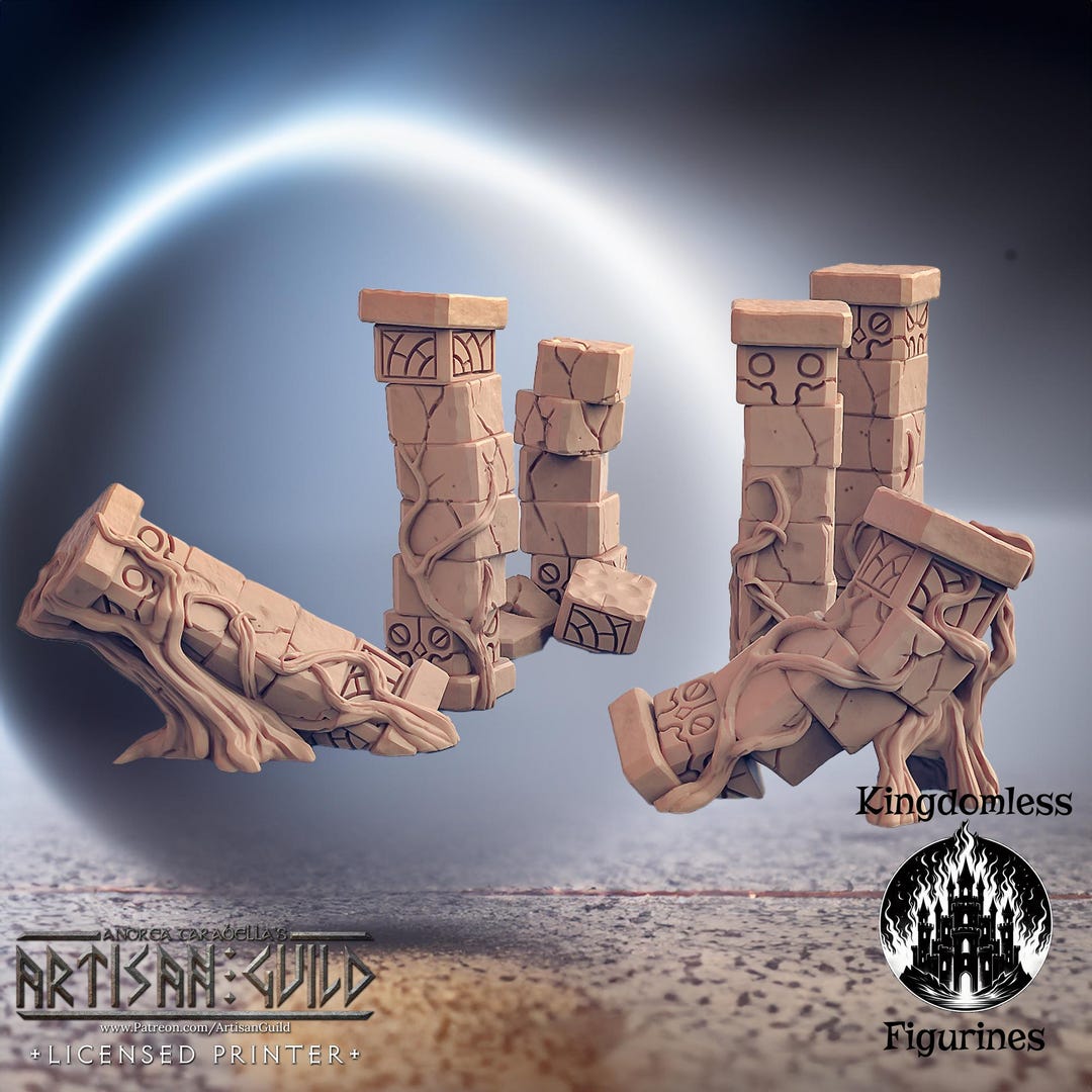 Swamp Temple Ruins Terrain | Dnd Miniature, Tabletop RPG, Artisan Guild ...