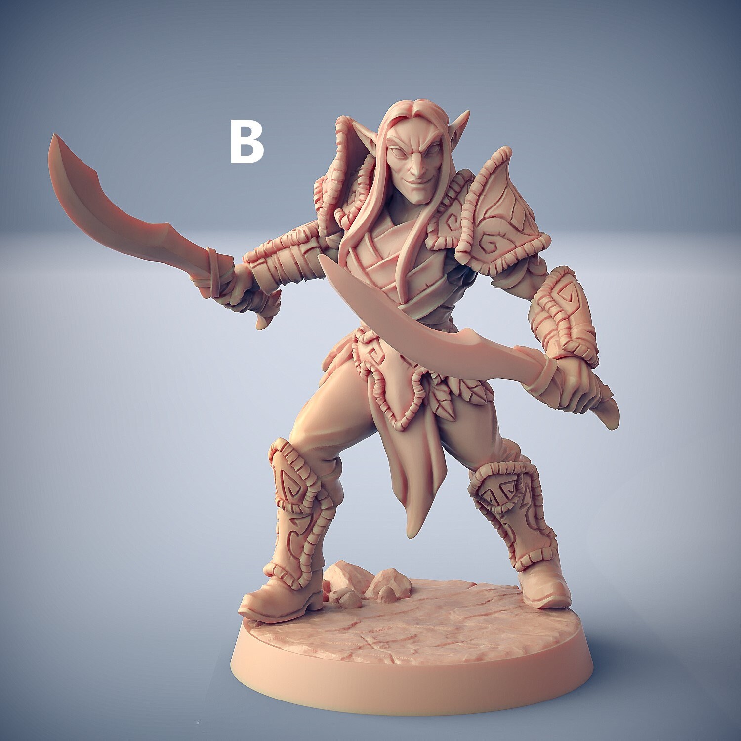 Wood Elf Warrior DnD Miniature Tabletop RPG Mini D&D | Etsy