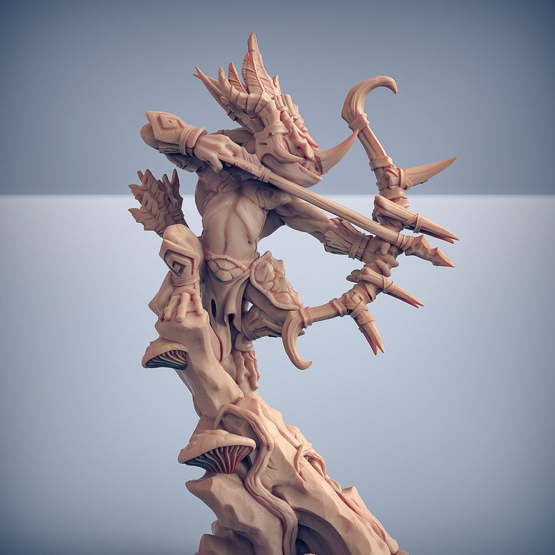 Swamp Frog Ranger Dnd Miniature Tabletop RPG Dnd Mini D&D - Etsy