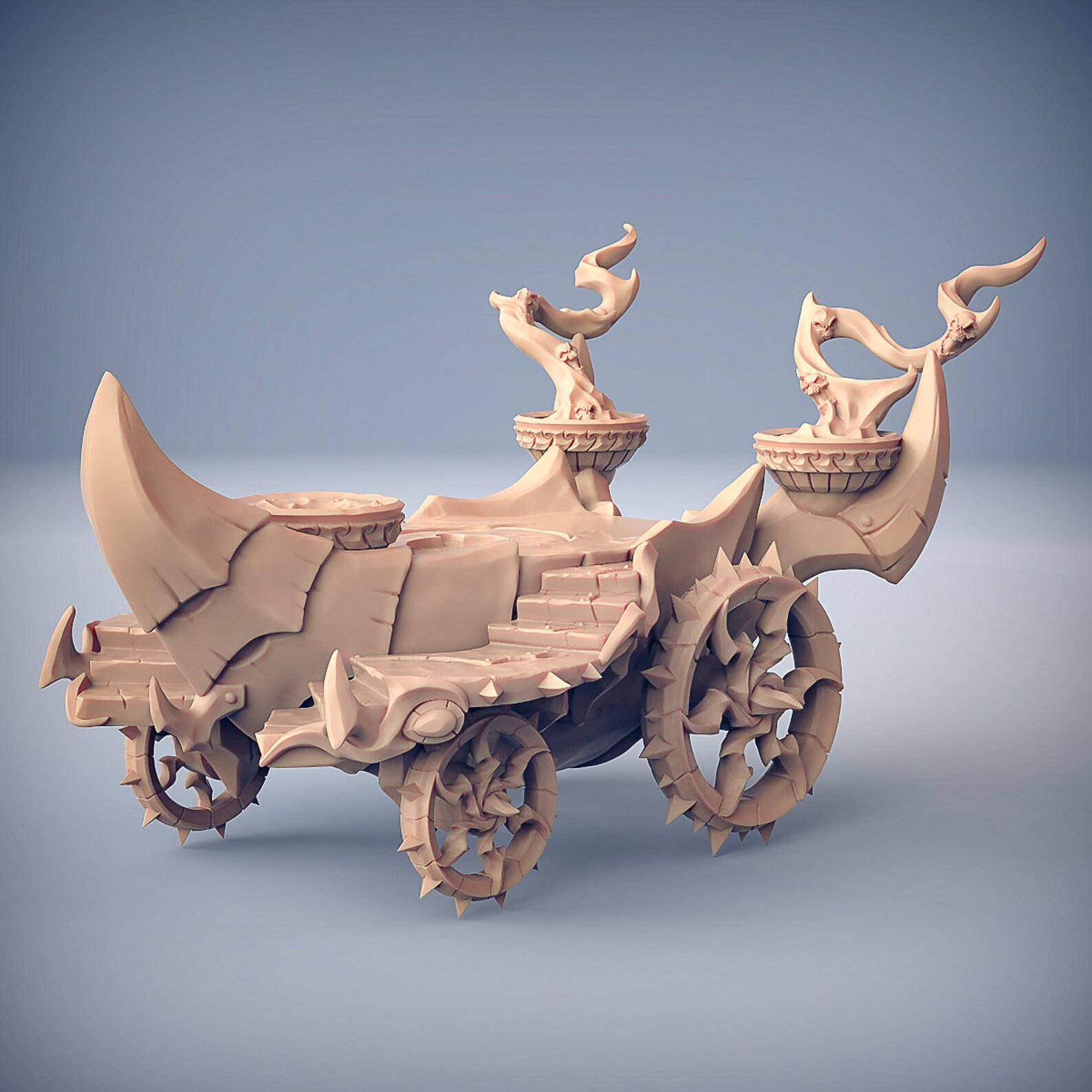 Dnd Huge Elven Slave Cart Mini Tabletop RPG Miniature D&D - Etsy