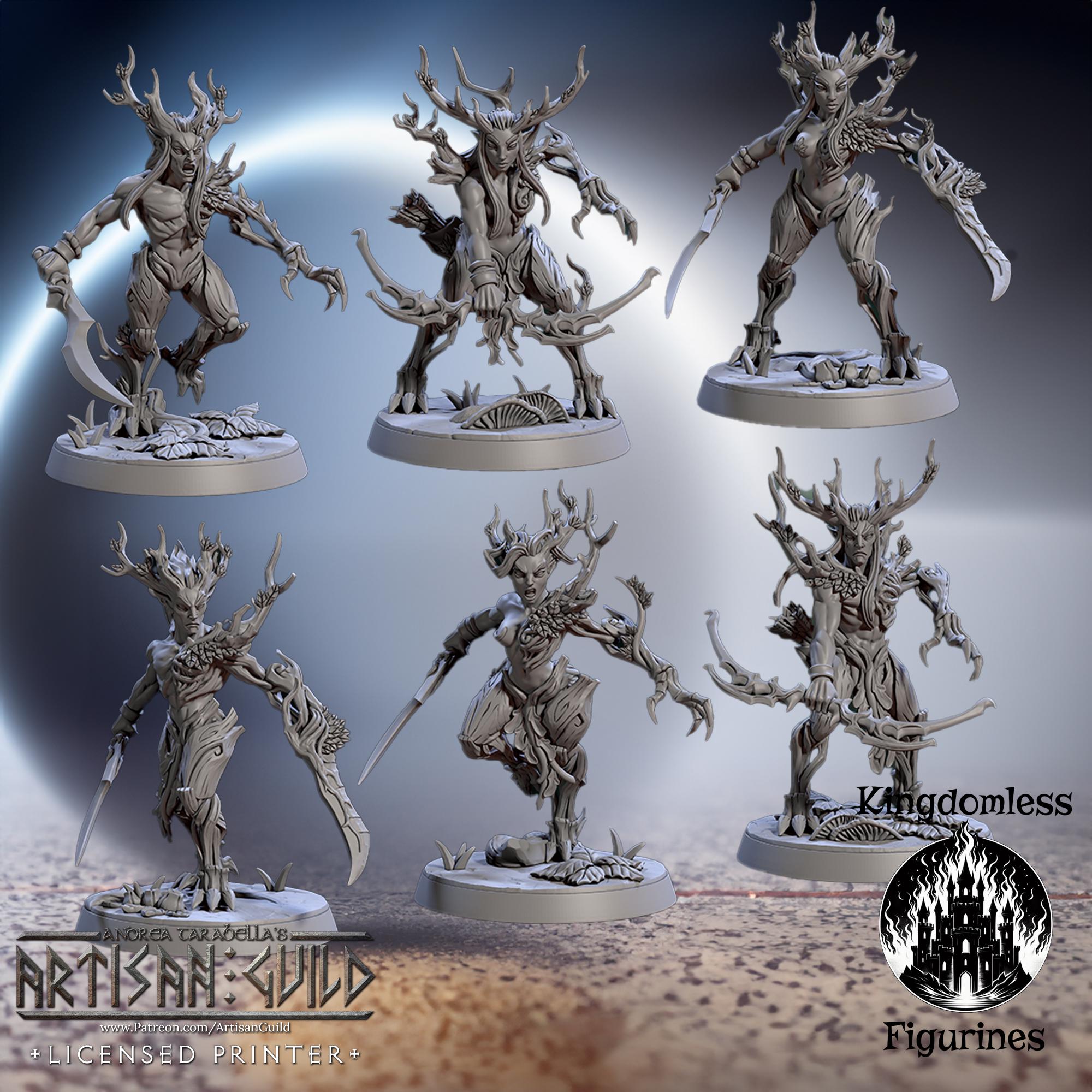 Barkwraith Spriggans Miniature Set: Dnd Tabletop RPG, Artisan Guild - Etsy