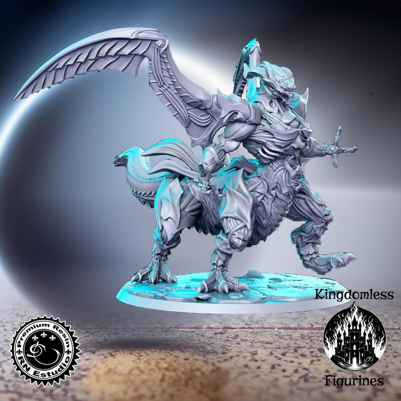 Drake Warlord Miniature, RPG Monster, Dnd Fantasy Gaming, RN Estudio - Etsy