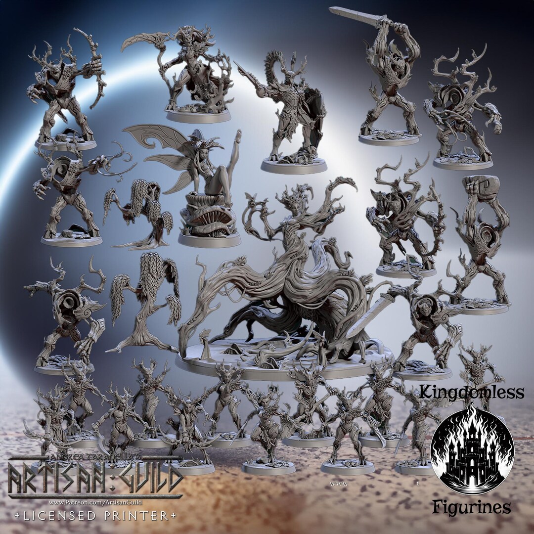 Barkwraith Spriggans Full Set Dnd Miniature, Tabletop RPG Dnd Mini, D&D ...