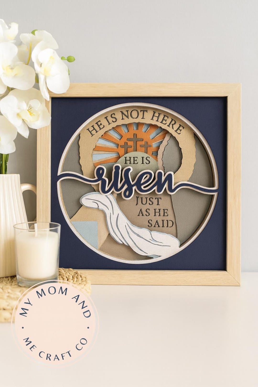 Risen - Empty Tomb 9x9 Layered Shadowbox - Etsy