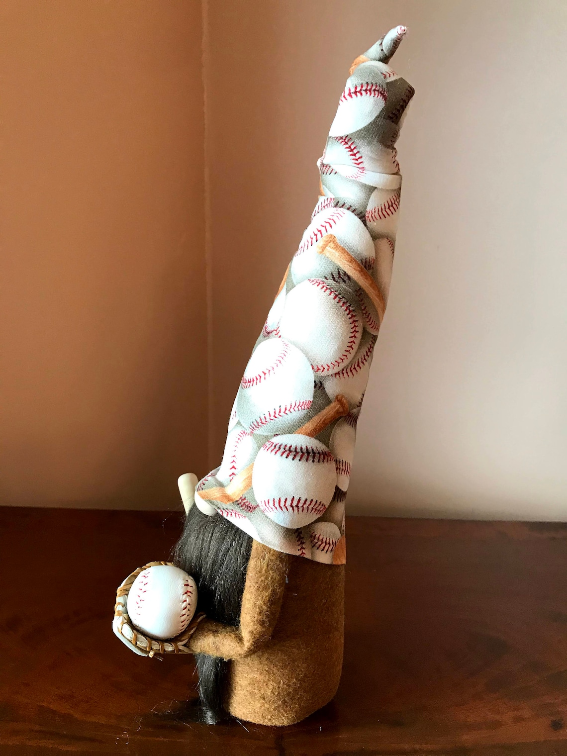 Baseball Gnome With Bat Glove & Ball | Etsy