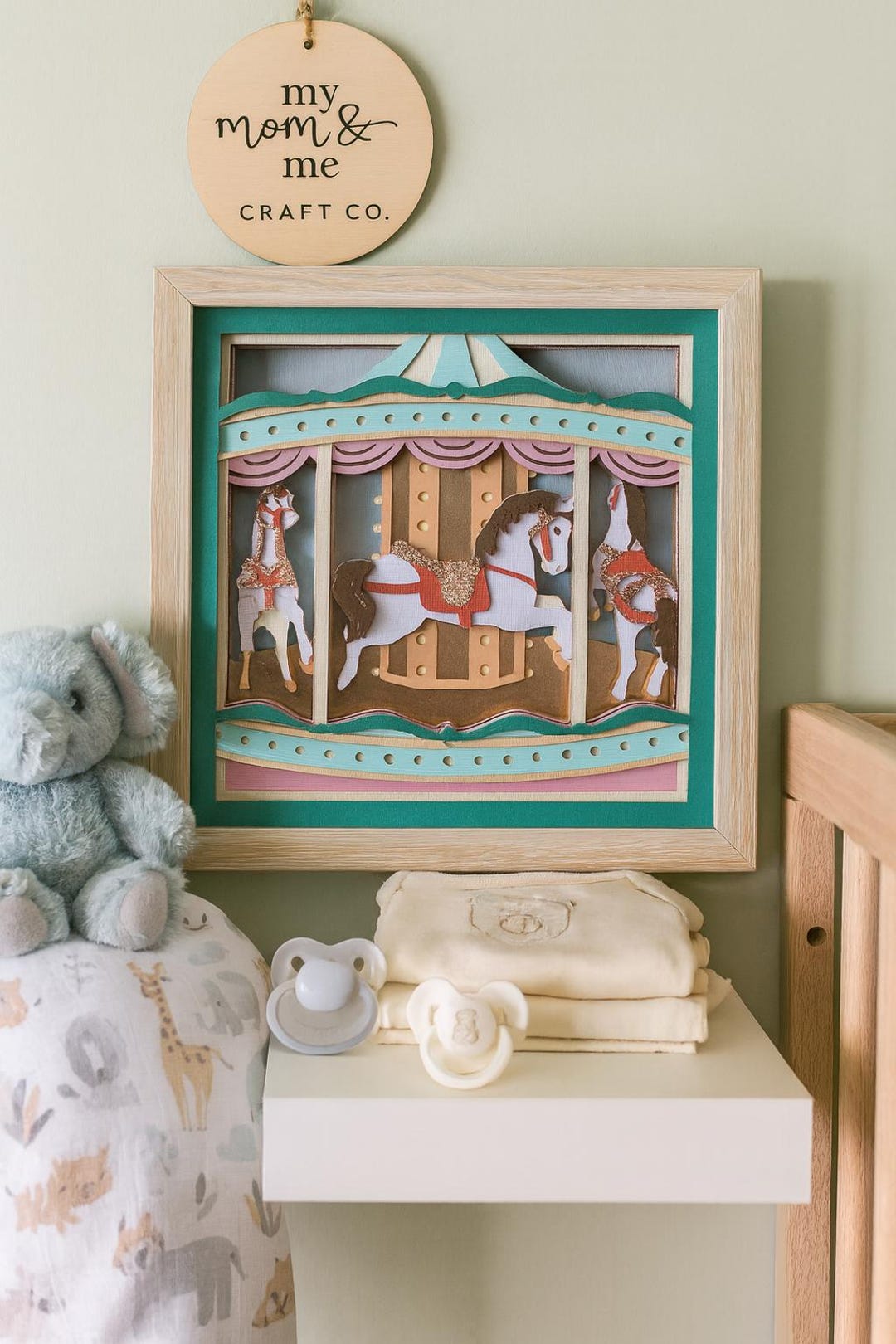 Carousel Horses Layered Shadowbox - Etsy