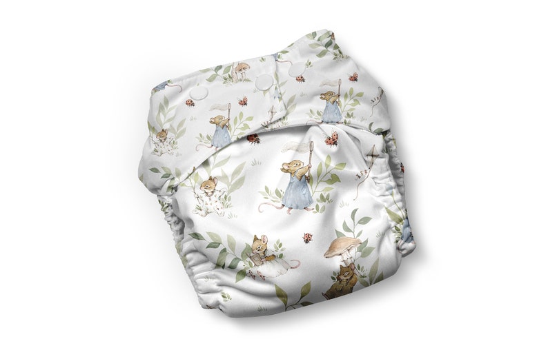 Recycled PUL Fabric Cloth Diaper Fabric Mice Pattern. Cute - Etsy