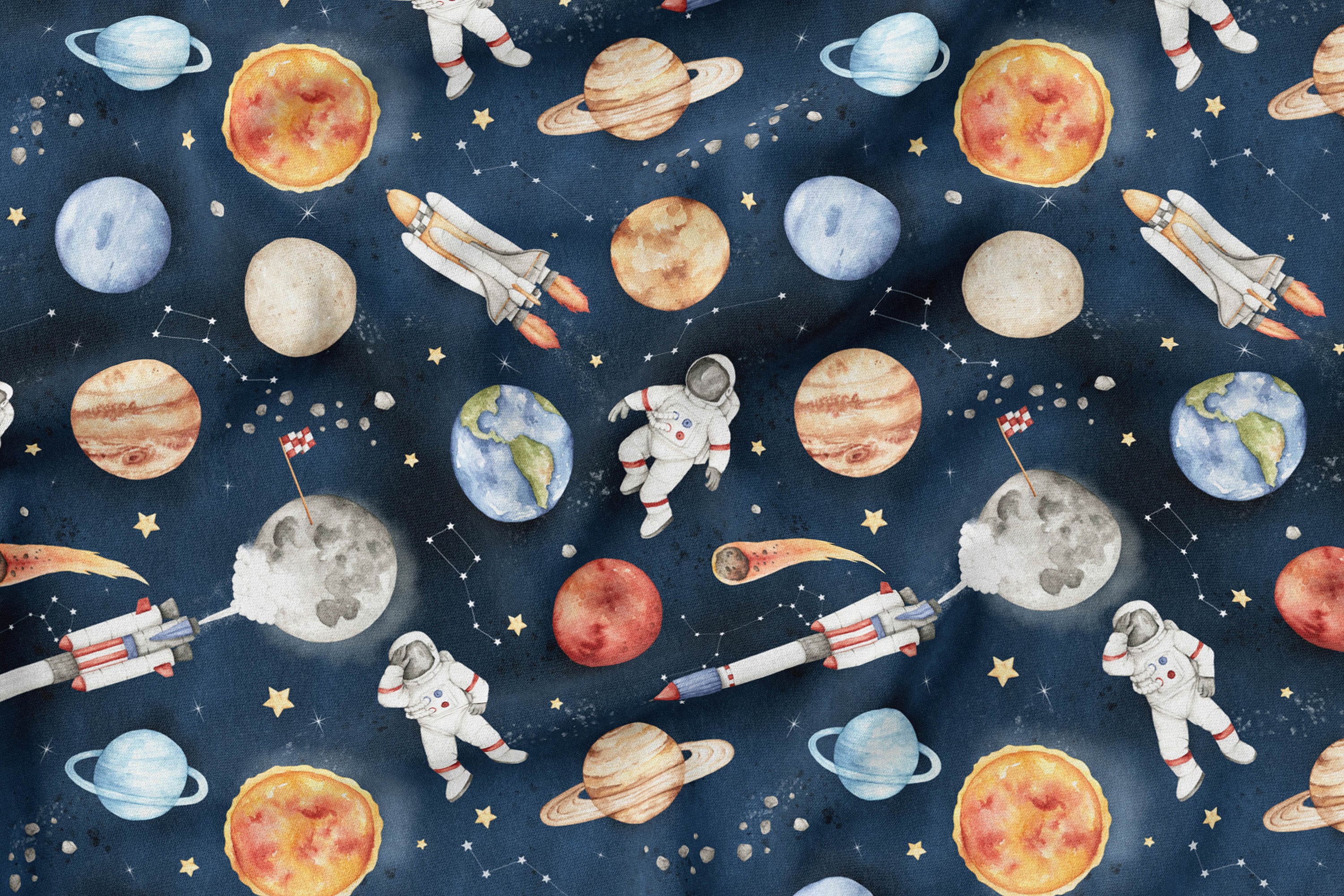 Recycled PUL Fabric Cloth Diaper Fabric Cosmos Navy Blue - Etsy