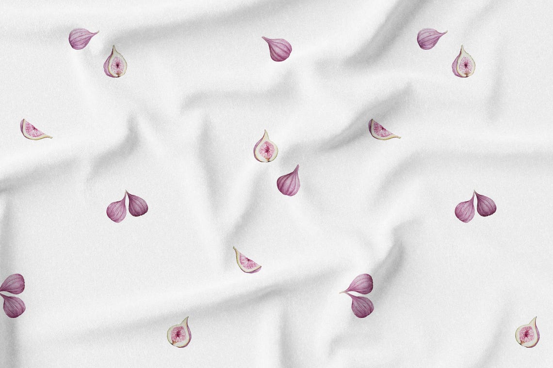 French Terry Cotton Premium Fabric, Figs Mini Cotton Fabric, Animal ...