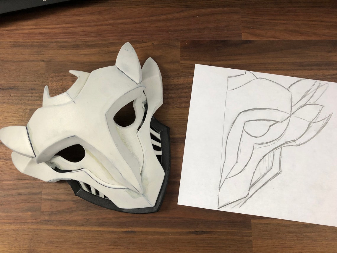 Patterns for Ekko Cosplay Mask From Arcane - Etsy