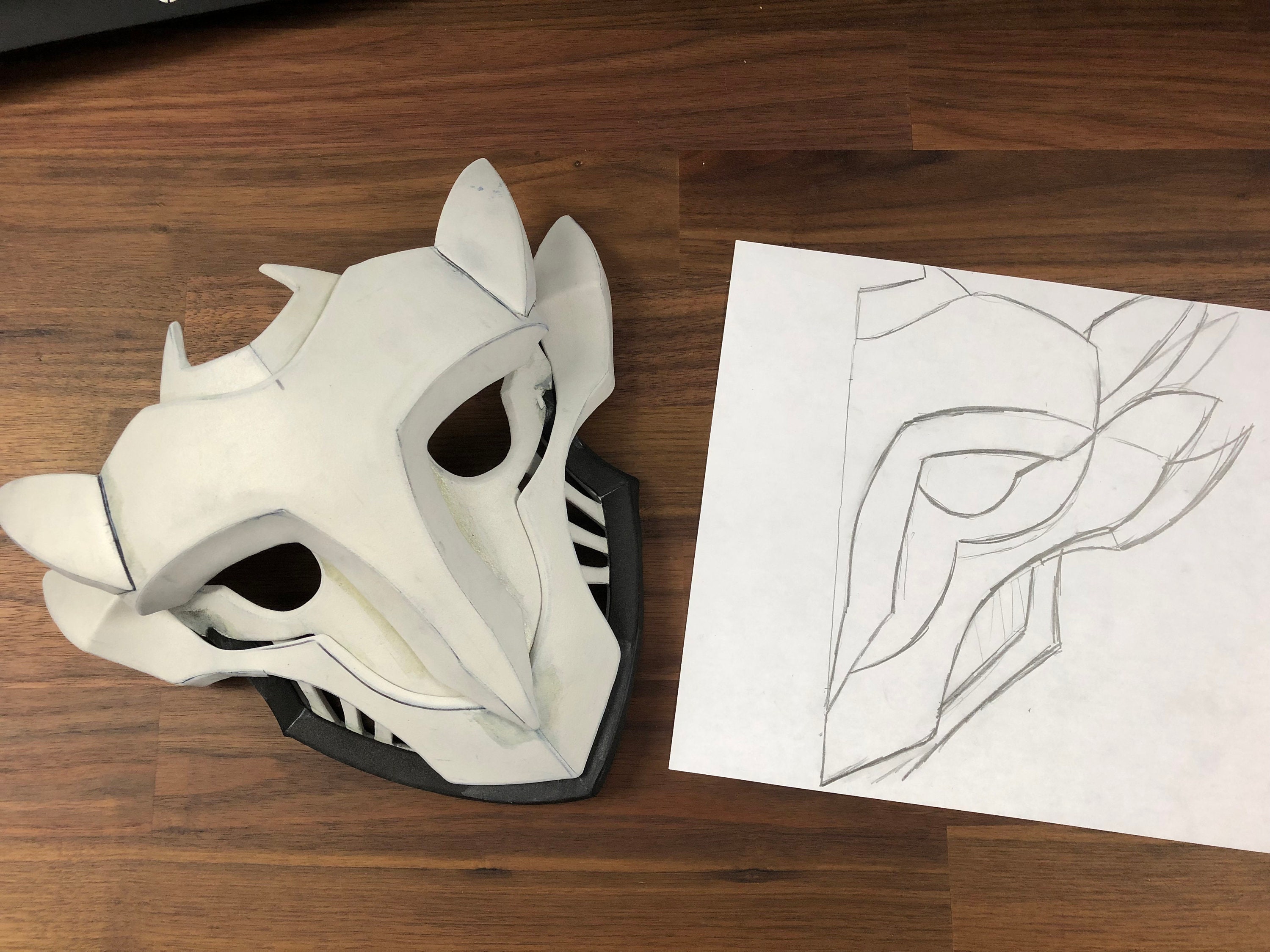 Patterns for Ekko Cosplay Mask From Arcane - Etsy