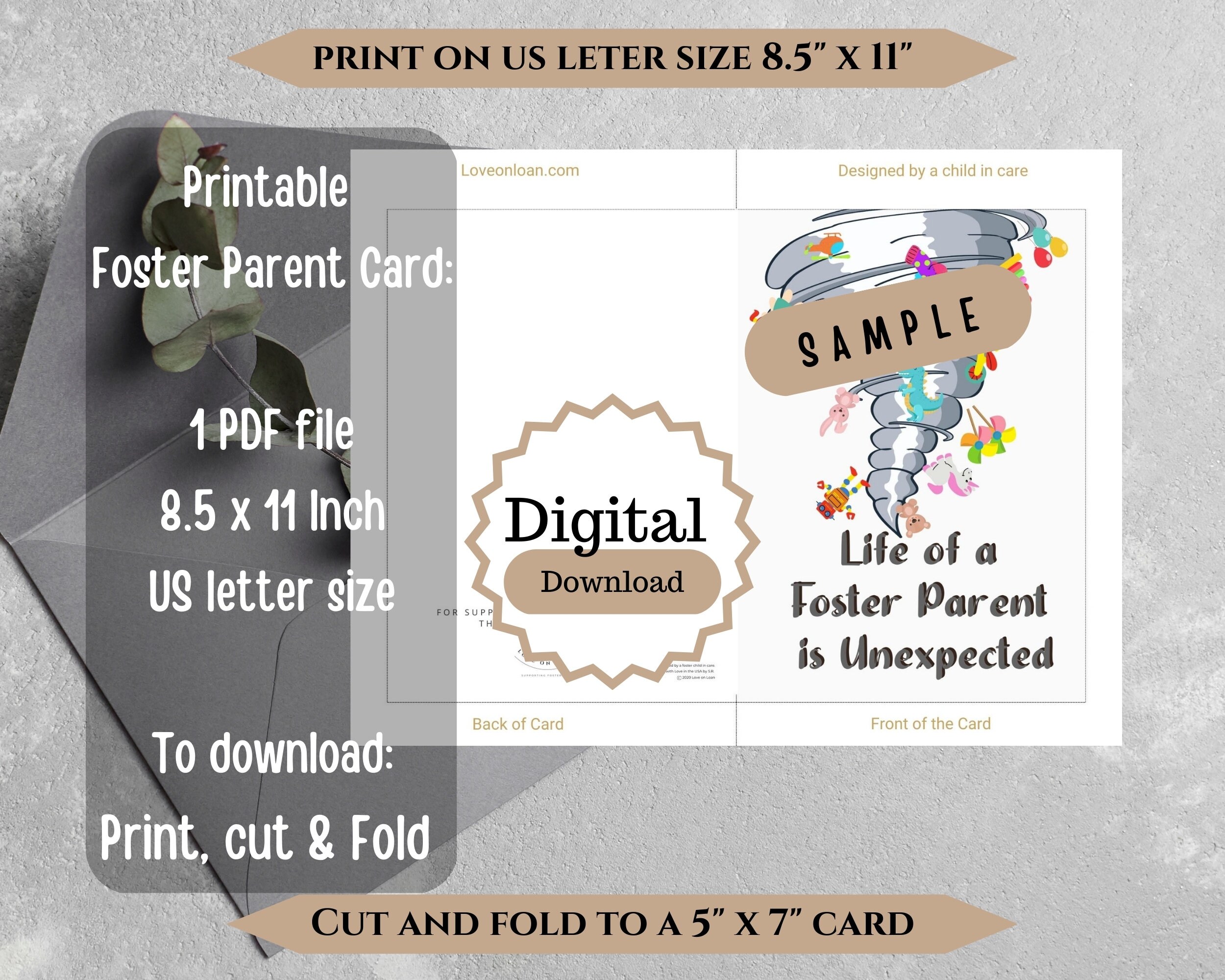 Foster Parent Appreciation Card: Heartfelt Printable Gift (digital ...