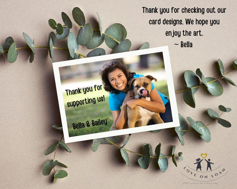 Thank You Greeting Card for Foster Mom Printable Instant - Etsy