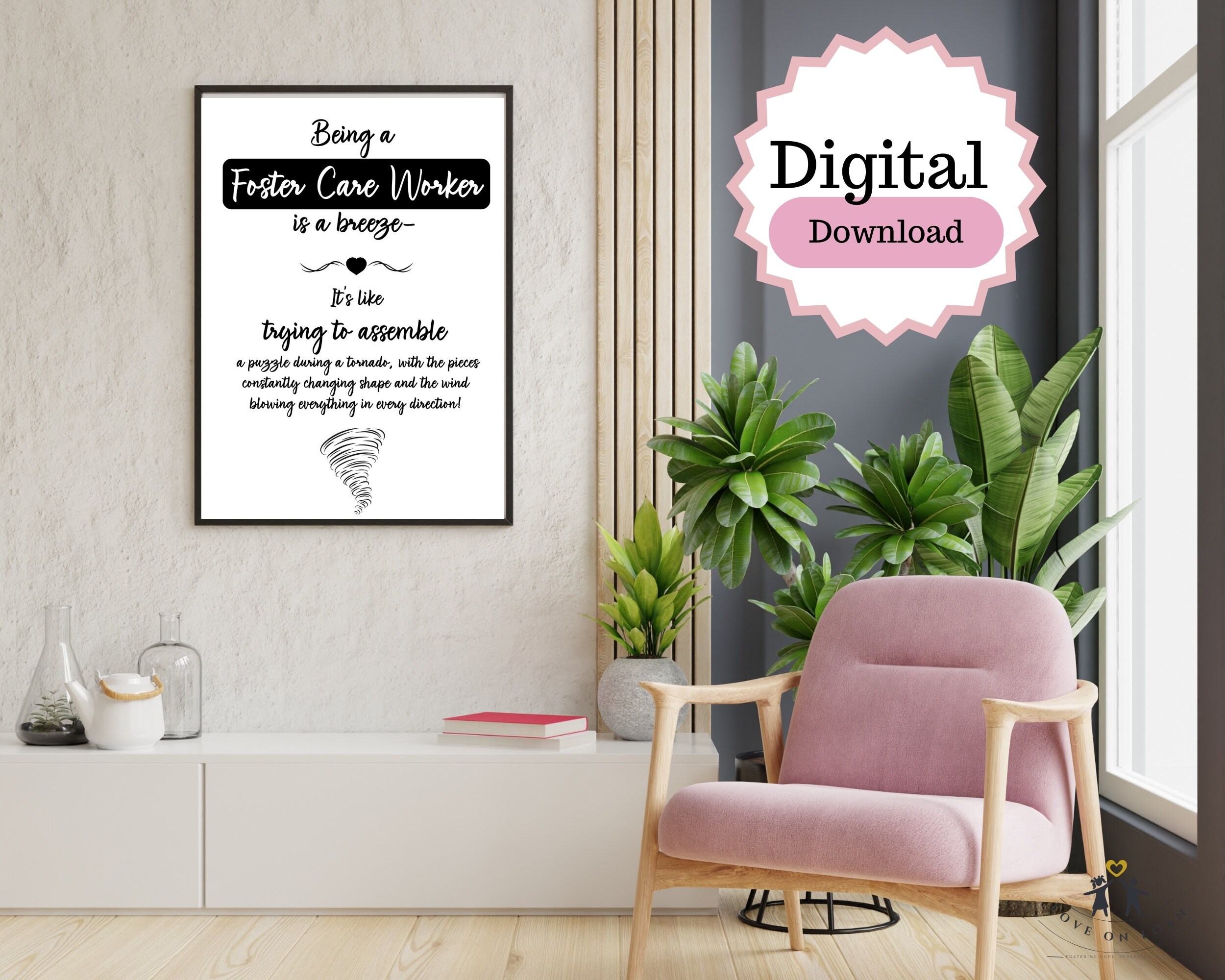 Foster Care Case Workers Printable Wall Art | Funny Instant Download ...