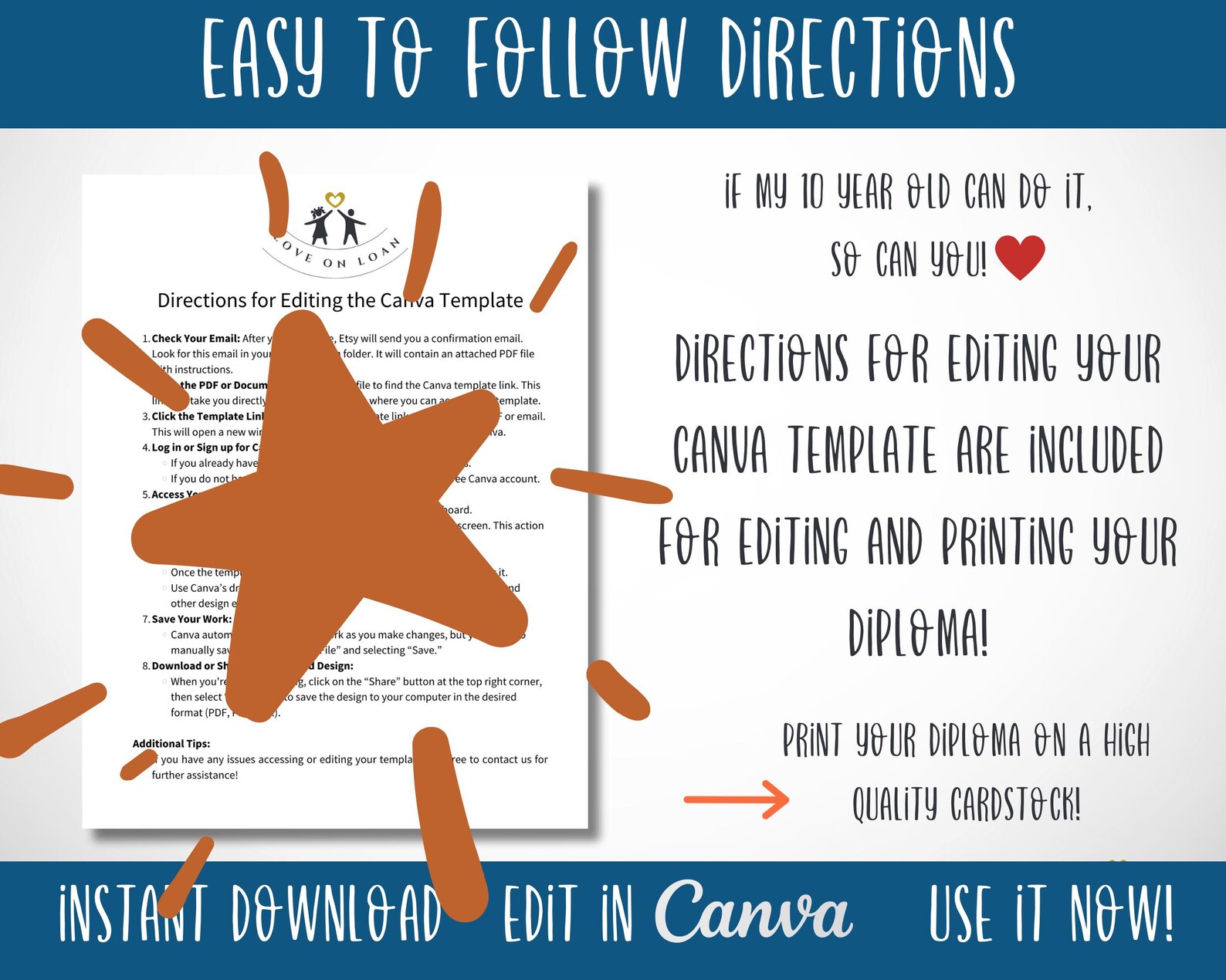 Editable Kindergarten Certificate Diploma | Instant Download| Canva Pro ...