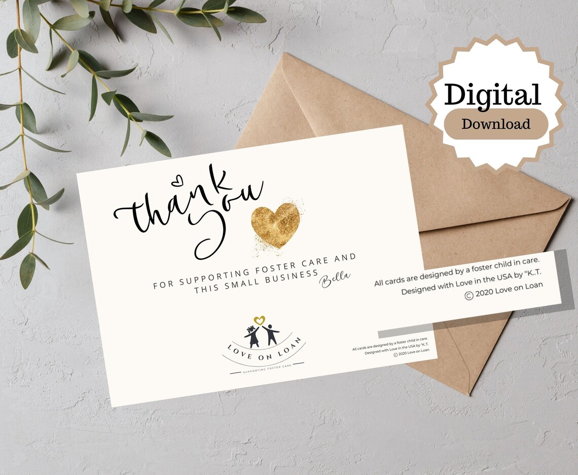 Printable Foster Parent Greeting Card Instant Download 7x5 Inch Cards ...