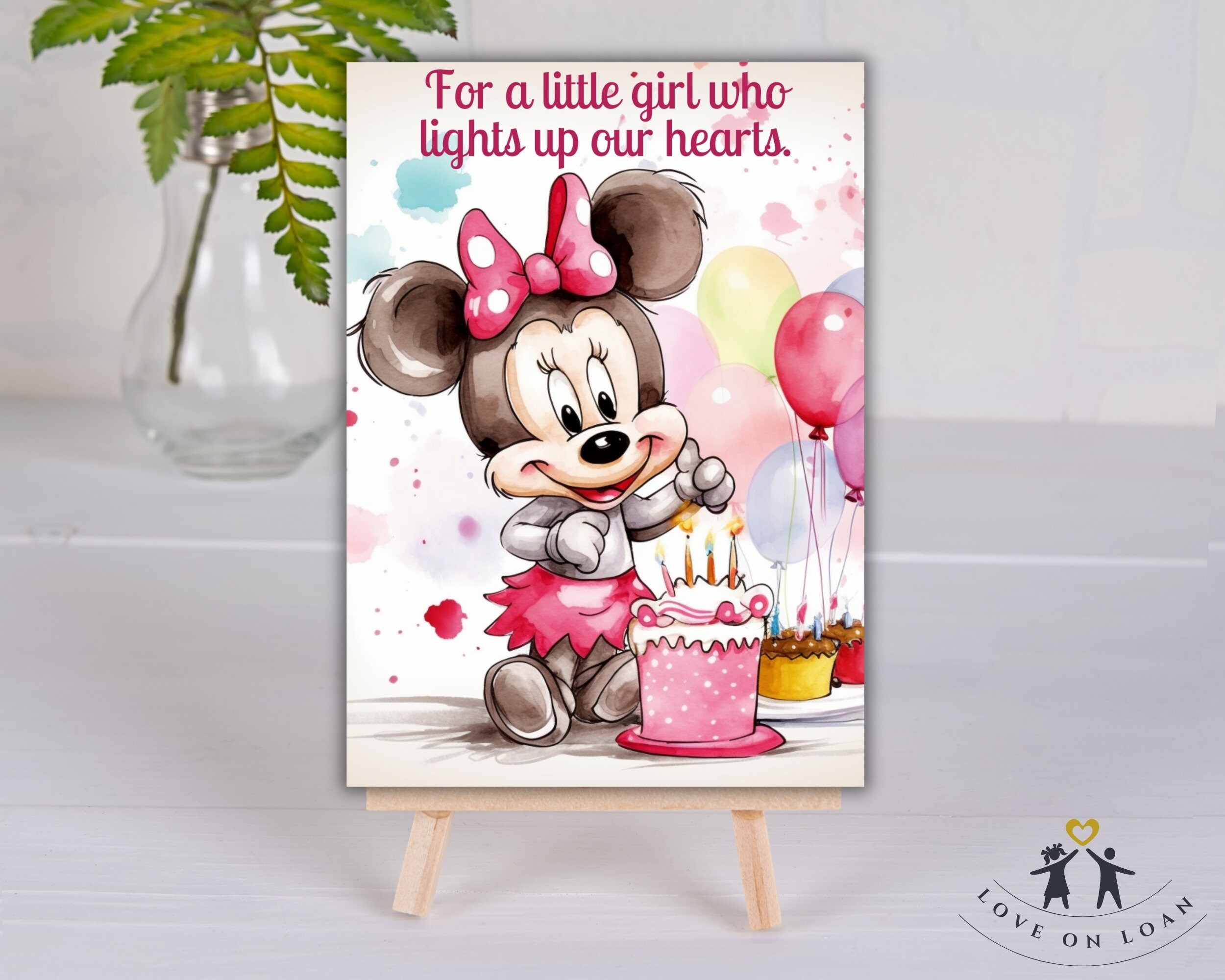 Printable Foster Girl Child Birthday Greeting Card Personalized ...
