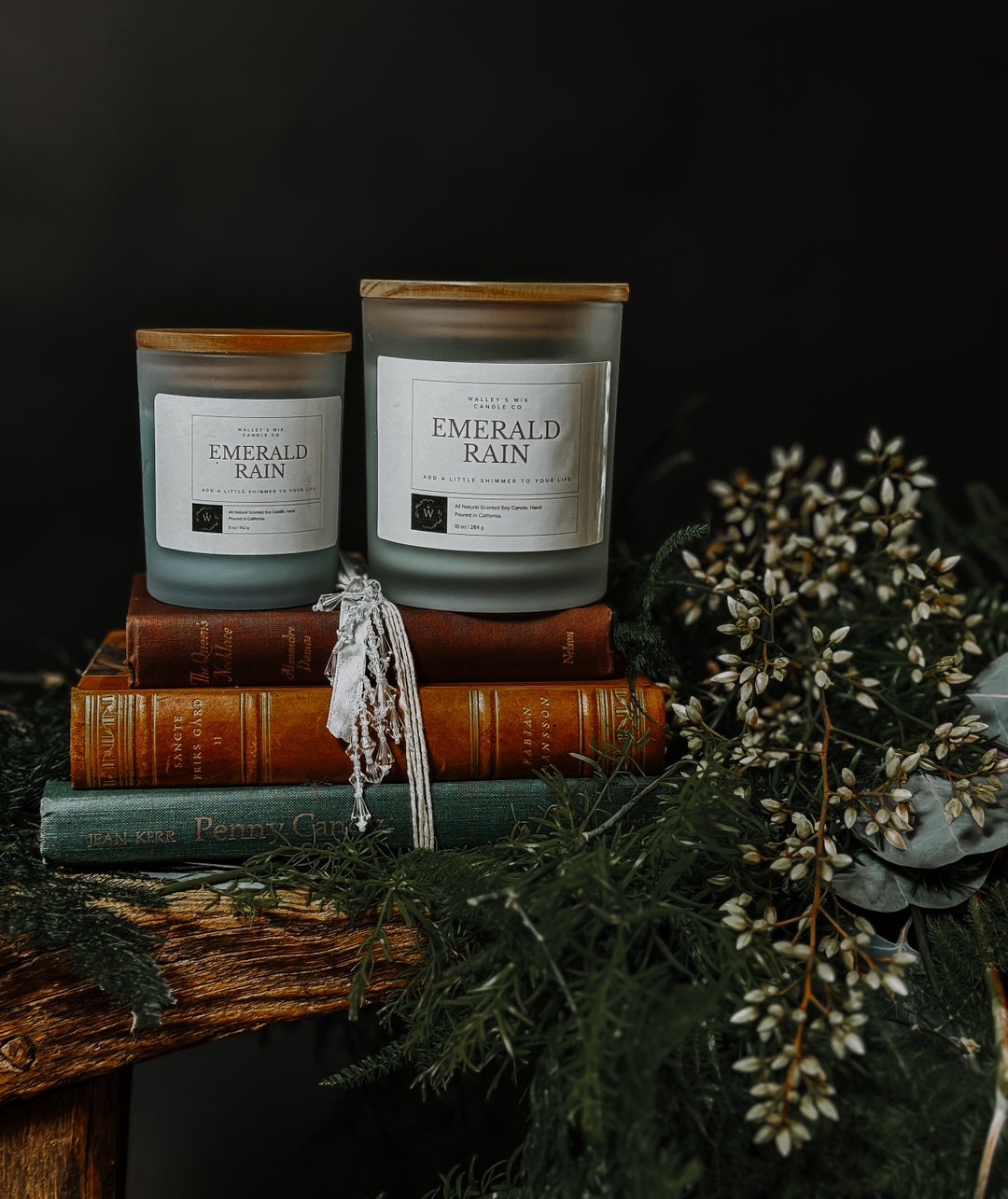 Emerald Rain Scent | Shimmer Candle | Soy Wax | Scented Candle ...